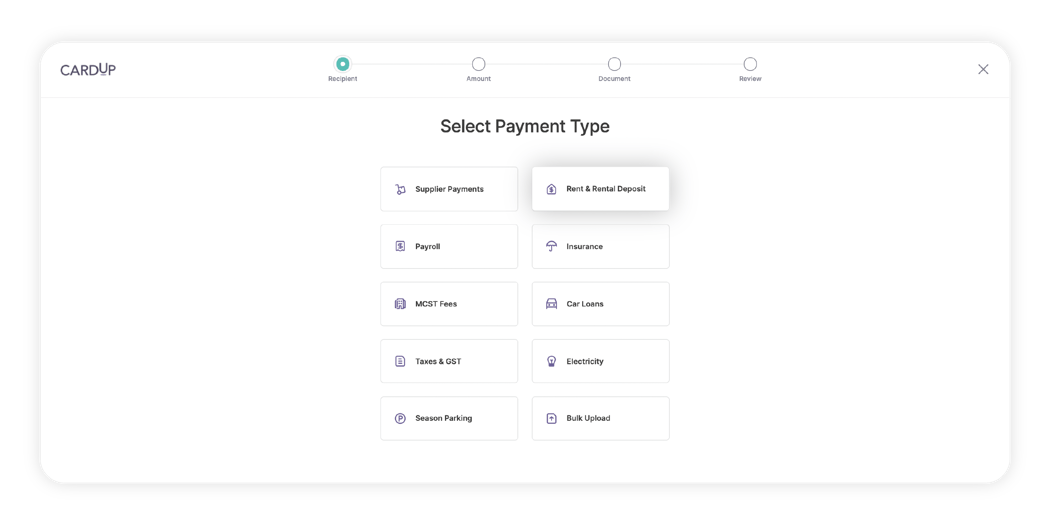 Paying your monthly rent with your credit card through CardUp
