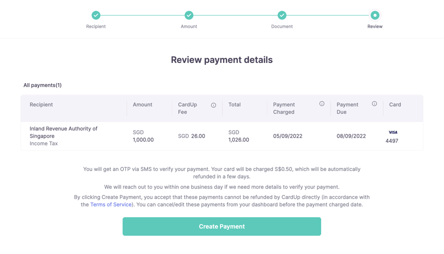 How to pay 2026 income tax with your credit card on CardUp